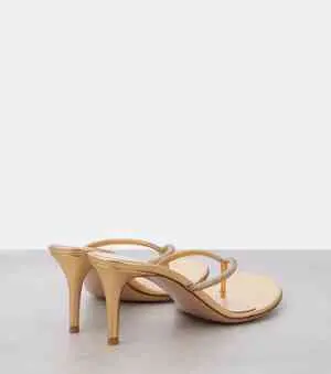 GIANVITO ROSSI India 70 Leather Thong Sandals