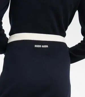Miu Miu Cashmere Mini Skirt