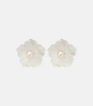JENNIFER BEHR Zia Faux-pearl Earrings - White