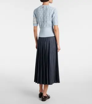 Thom Browne 4-bar Pointelle Cotton Top