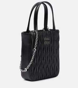 Miu Miu Matelassé Leather Tote Bag