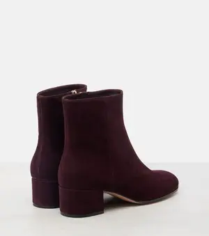 GIANVITO ROSSI Joelle 45 Velvet Ankle Boots