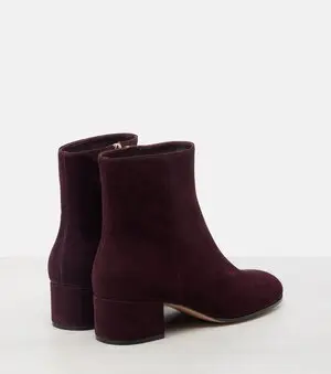 GIANVITO ROSSI Joelle 45 Velvet Ankle Boots