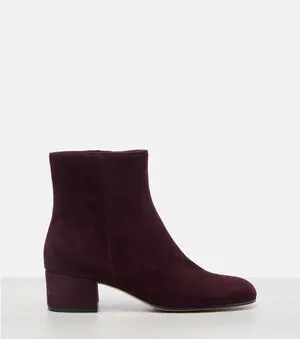 GIANVITO ROSSI Joelle 45 Velvet Ankle Boots