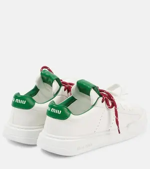 Miu Miu Leather Sneakers