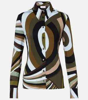 Emilio Pucci Marmo Silk Shirt - Multicoloured