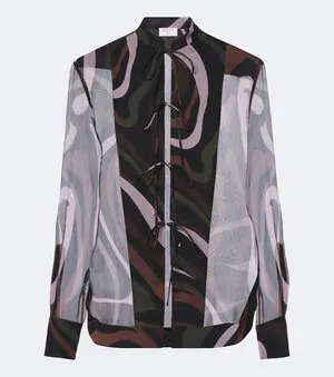 Emilio Pucci Marmo Silk Shirt - Multicoloured