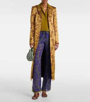 Dries Van Noten Rilly Jacquard Coat