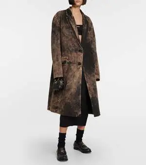 Miu Miu Bleached Denim Coat
