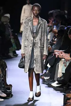 Miu Miu Bleached Denim Coat
