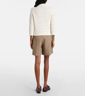 Dorothee Schumacher Pointelle Cotton-blend Cardigan - White