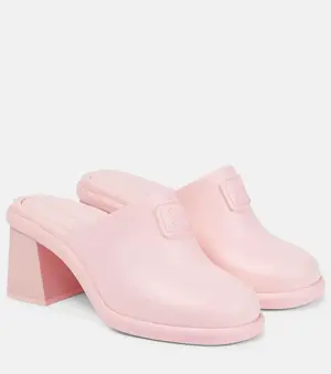 Miu Miu Logo Mules Clogs For Women