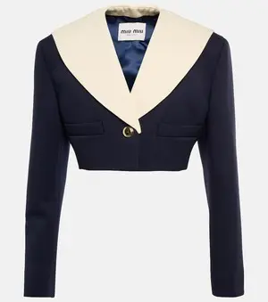 Miu Miu Crop Wool Jacket