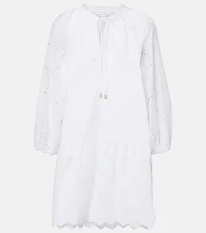 Heidi Klein Rhode Island Broderie Anglaise Minidress - White