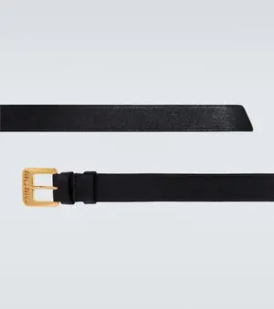 Miu Miu Leather Belt With Buckle Fastening - Black