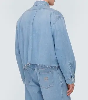 Miu Miu Cropped Denim Shirt