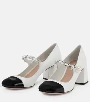 Miu Miu Mary Jane Leather Pumps
