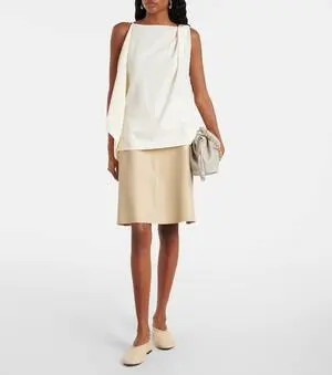 A.emery Park Embroidered Leather Ballet Flats - Beige