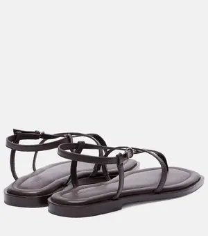 A.emery Heidi Leather Sandals - Brown