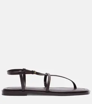 A.emery Heidi Leather Sandals - Brown