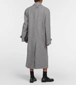 Miu Miu Single-breasted Virgin Wool Coat