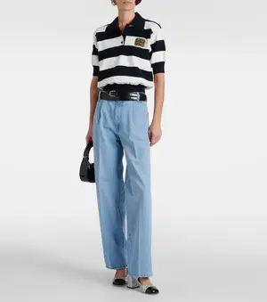 Miu Miu Low-rise Wide-leg Jeans
