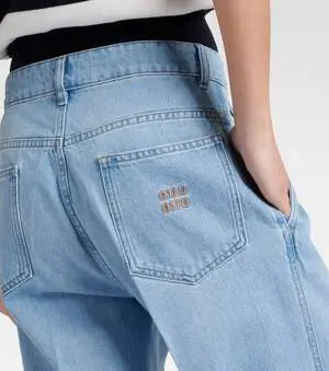 Miu Miu Low-rise Wide-leg Jeans