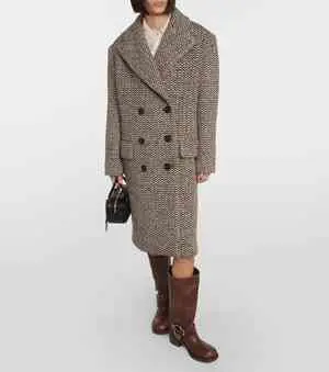 Miu Miu Wool And Silk-blend Bouclé Coat