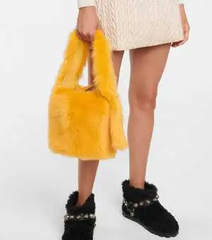 Miu Miu Shearling Shoulder Bag