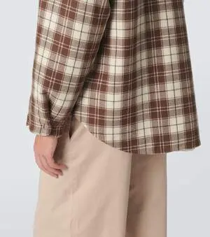 Miu Miu Checked Virgin Wool Jacket