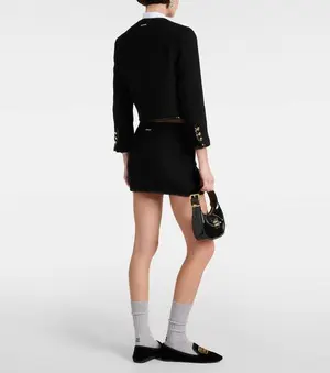 Miu Miu Wool-blend Miniskirt