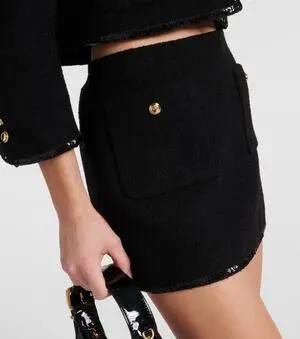 Miu Miu Wool-blend Miniskirt