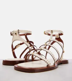 Zimmermann Goldie Leather Sandals