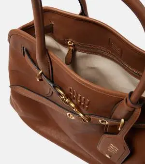 Miu Miu Aventure Medium Leather Tote