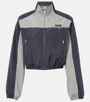 Miu Miu Technical Cropped Track Jacket