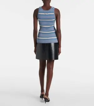 Prada Ribbed-knit Tank Top
