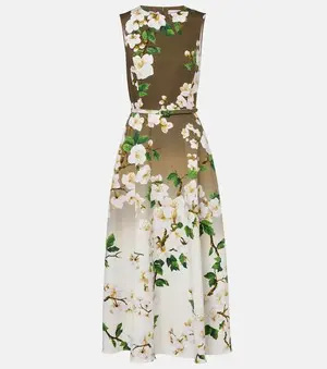 Oscar De La Renta Floral Day Dresses