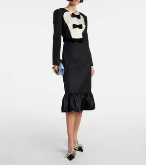Valentino Garavani Bowow 85 Moire Slingback Pumps