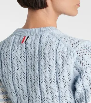 Thom Browne 4-bar Pointelle Cotton Top