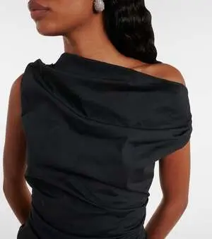 Staud Phare Ruched Mini Dress - Black