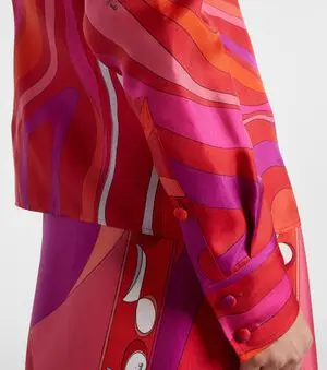 Emilio Pucci Marmo Silk Shirt