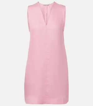 Asceno Derya Linen Minidress - Pink