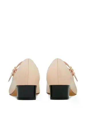 FERRAGAMO Vara Bow Two-strap Pumps - Neutrals