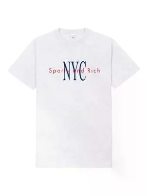 SPORTY & RICH Ny Minute T-shirt - Grey