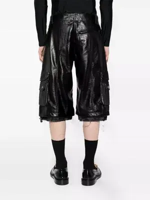 Martine Rose Leather Shorts