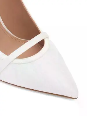 MALONE SOULIERS 70mm Maureen Mules - White