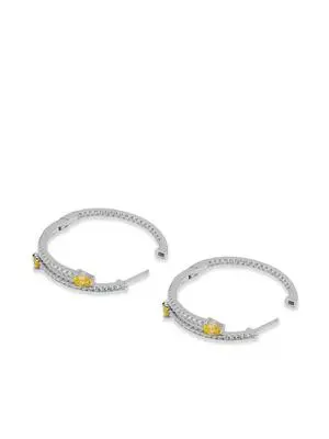 JUWELINA PARIS Starlight Crystal Hoop Earrings