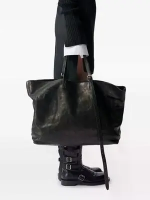 ANN DEMEULEMEESTER Leather Tote Bag