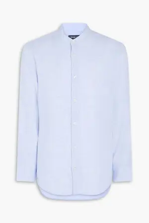 Frescobol Carioca Jorge Linen Shirt Light Blue