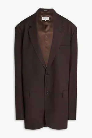 MAISON MARGIELA Oversized Wool And Linen-blend Blazer